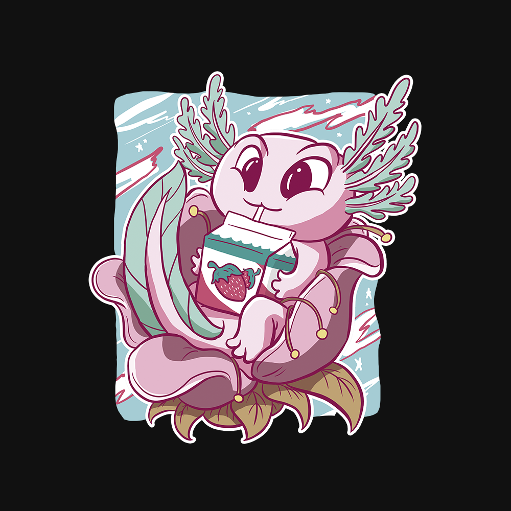 Strawberry Axolotl – tshirtjunkies.co
